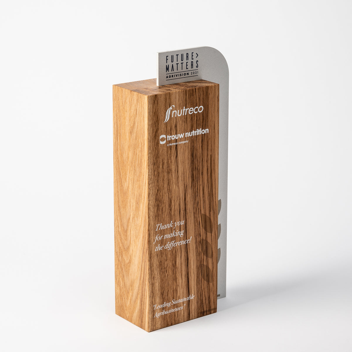 Custom award from sustainable materials – AWARDS & MEDAL STUDIO