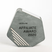 Custom award: Stunning modern concrete award – AWARDS & MEDAL STUDIO